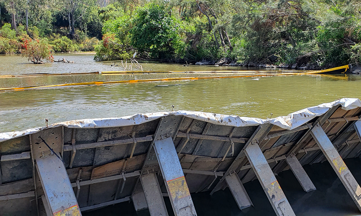 PMA’s Temporary Barrier Dams Used for Structural Testing Bridges