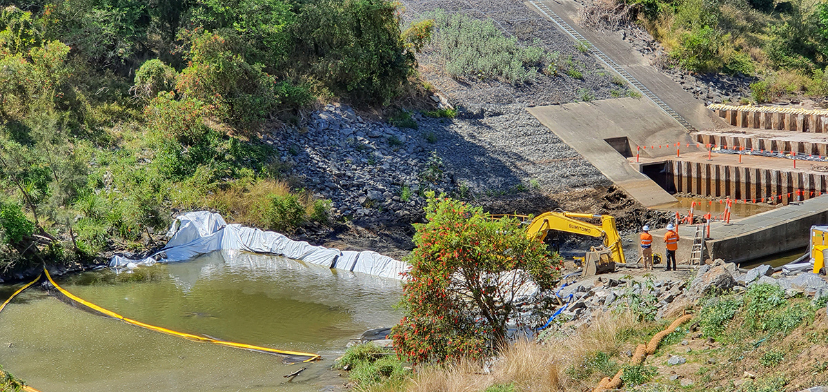 PMA’s Temporary Barrier Dams Used for Structural Testing Bridges